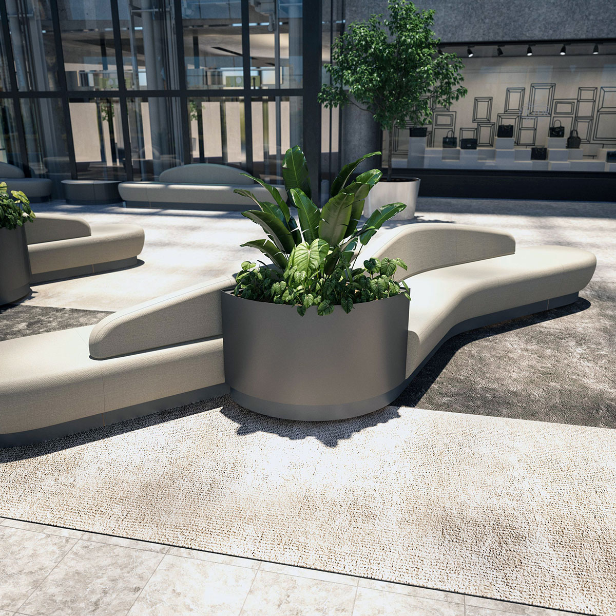Nexus 120° Planter - Commercial & Public Space Furniture | Park & Street Furniture Suppliers